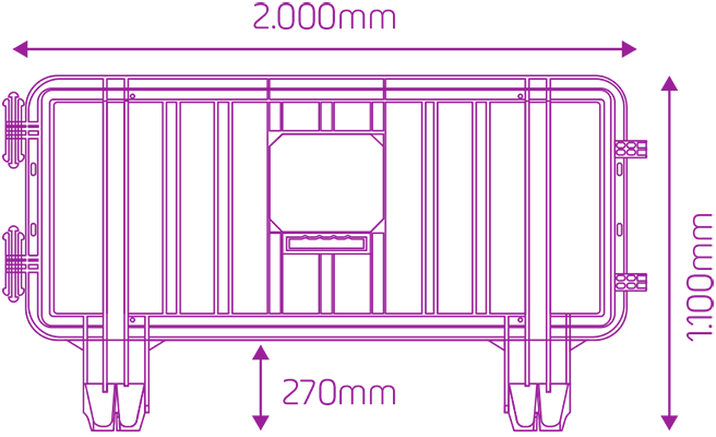 Locação de Cercamento Gradil de Isolamento (Polipropileno) - Ban Maq